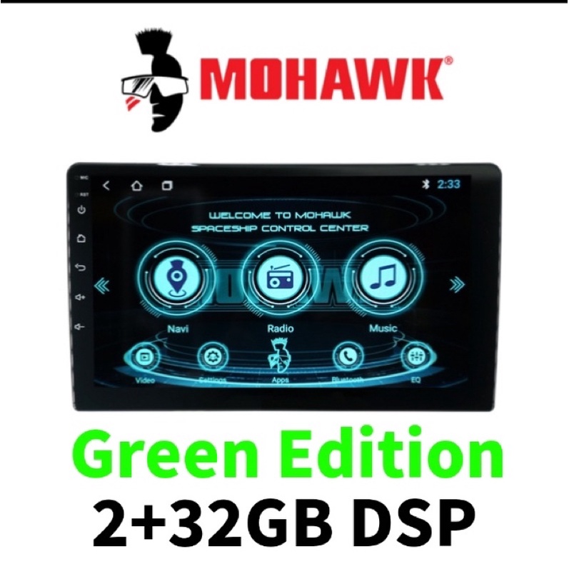Mohawk Green Edition 2+32GB Built In DSP QLED Car Android Player Kereta ...
