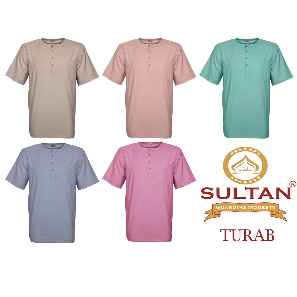 SULTAN KURTA -TURAB - ROUND NECK HALF SLEEVES | Shopee Malaysia