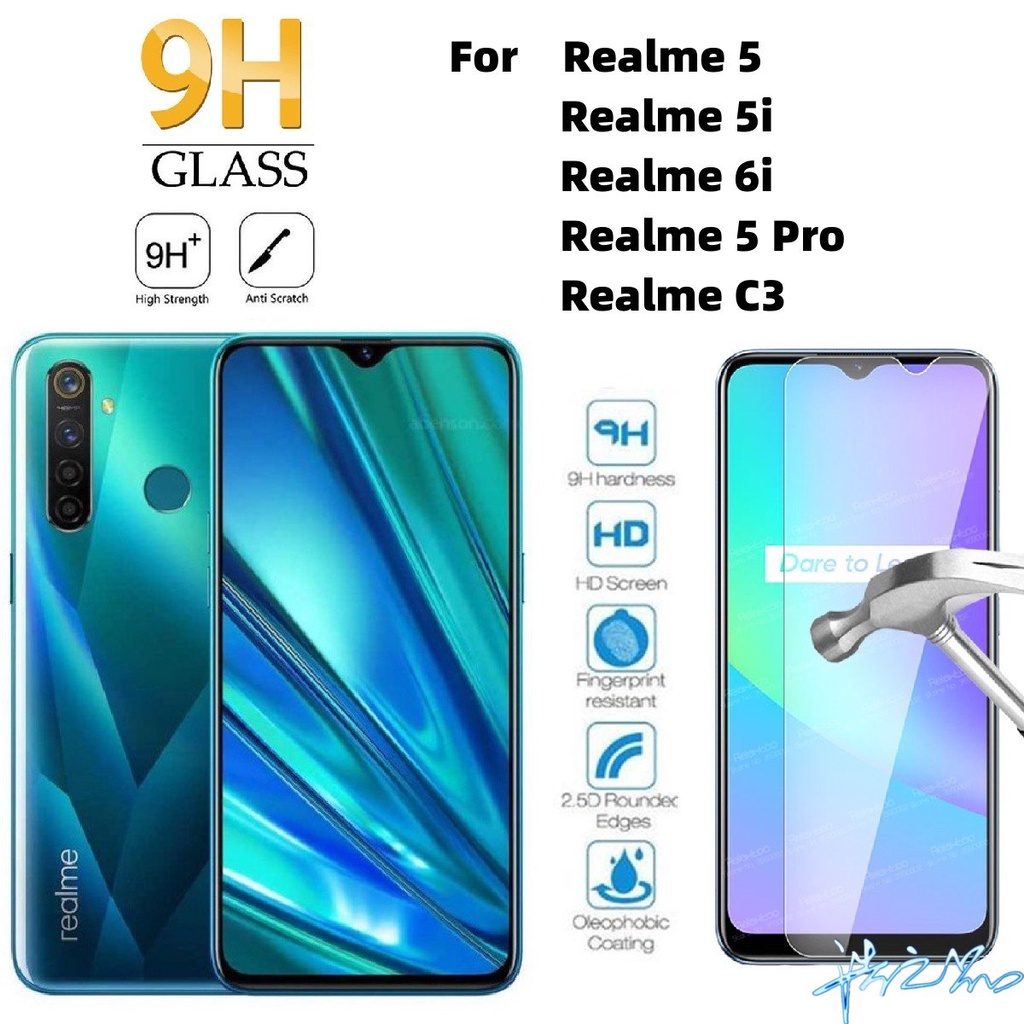 Tempered Glass For Realme 5 5i 6i 8 Pro 7i 8i 9i Pro Realme C30 C31 C33 ...