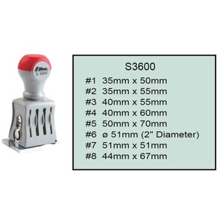 Shiny Die Plate Dater / CAN CUSTOME MADE CHOP S3600 Various Sizes ...