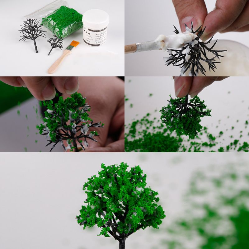FY Diorama Foliage Flower Tree Powder Simulation Scale Model DIY ...