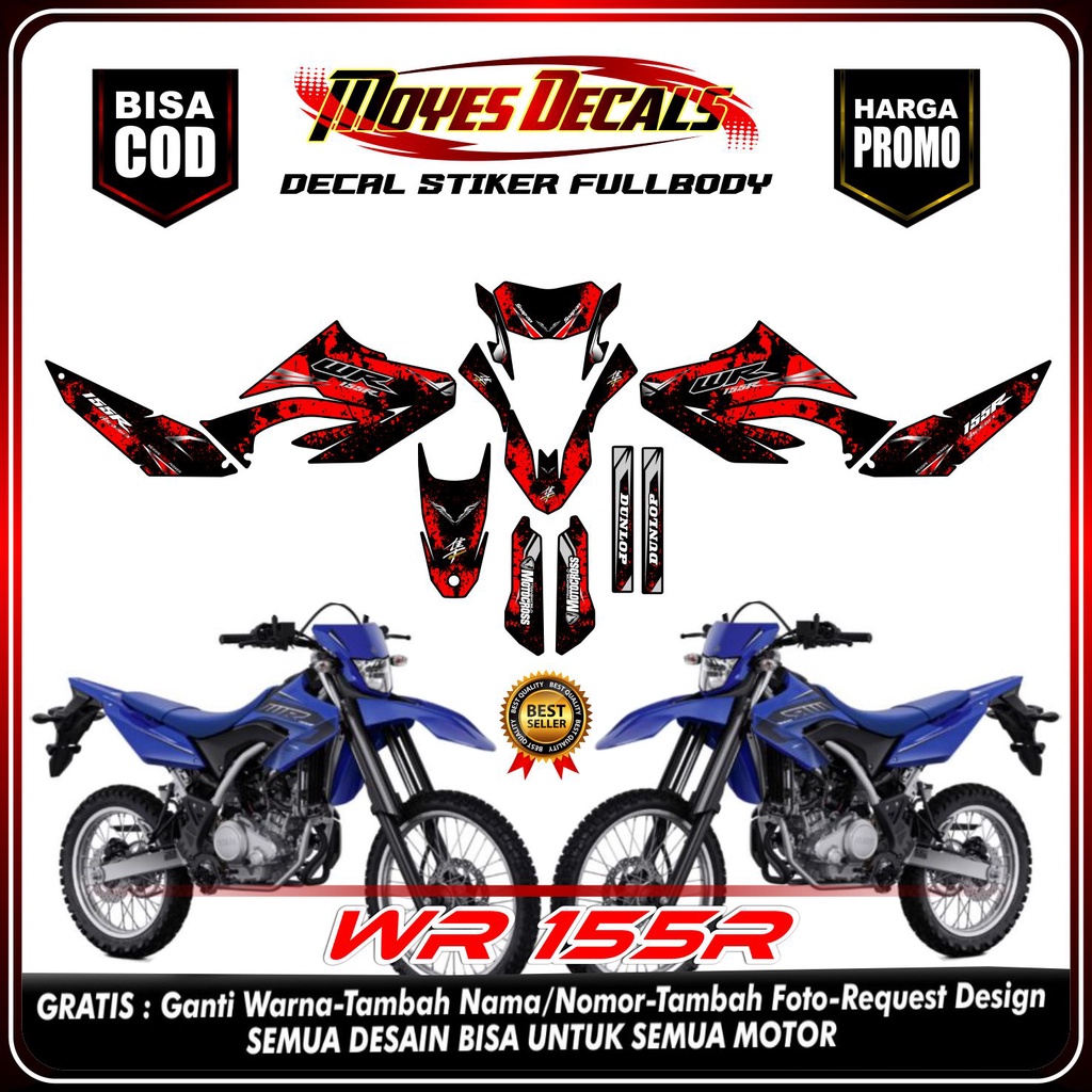 Decal Sticker Custom Yamaha WR 155 Hayabusa Full Body | Shopee Malaysia
