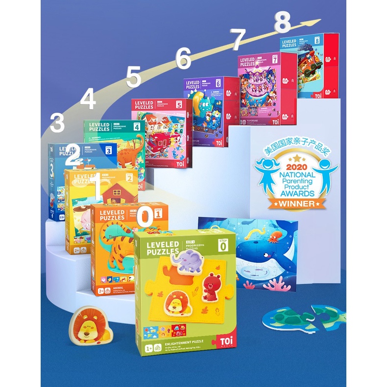 TOI Kids Leveled Jigsaw Premium Puzzle Early Learning Educational Toys ...