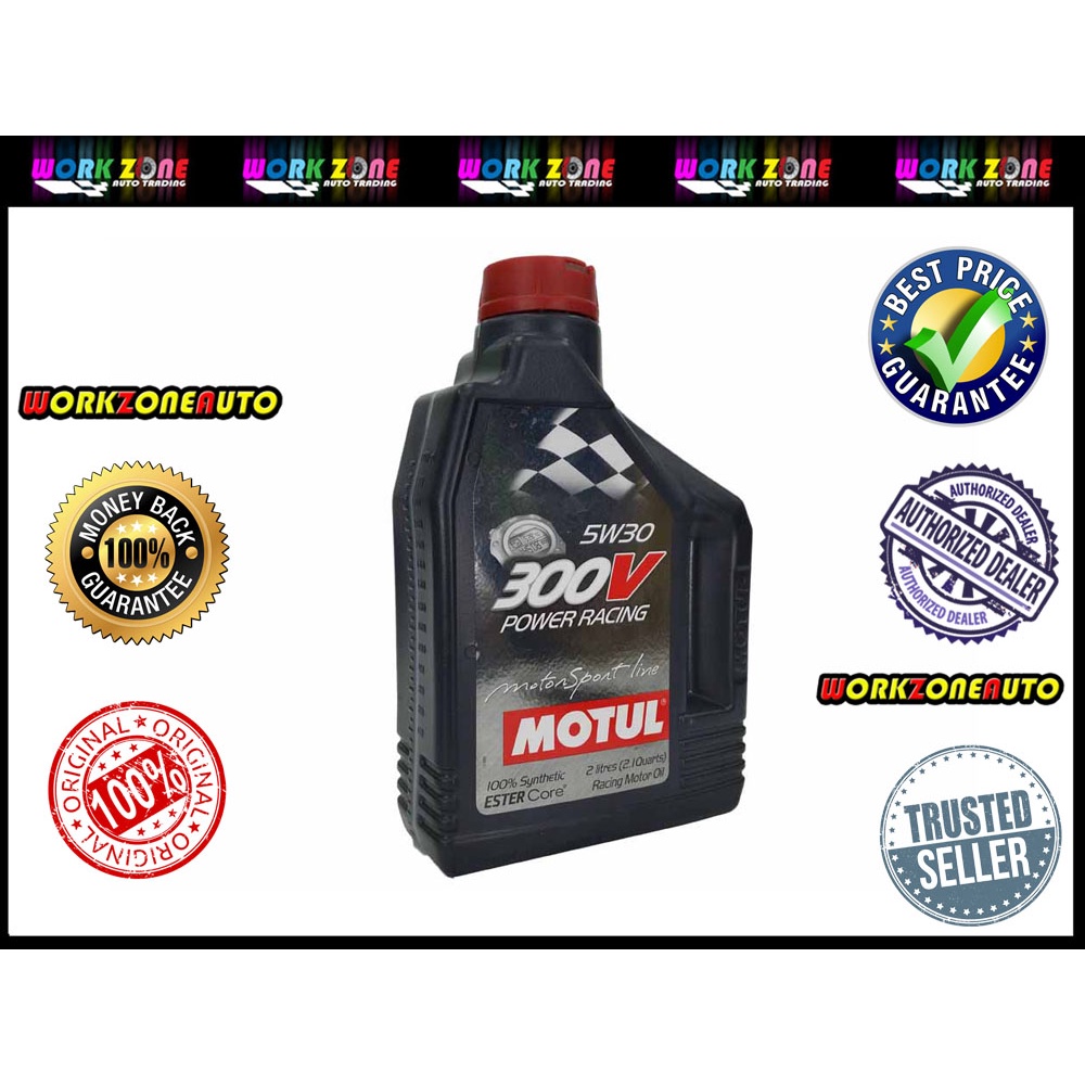 Motul 300V Power Racing 5W-30 5W30 Fully Synthetic Engine Oil 2L (Old Stock Clearance) | Shopee ...