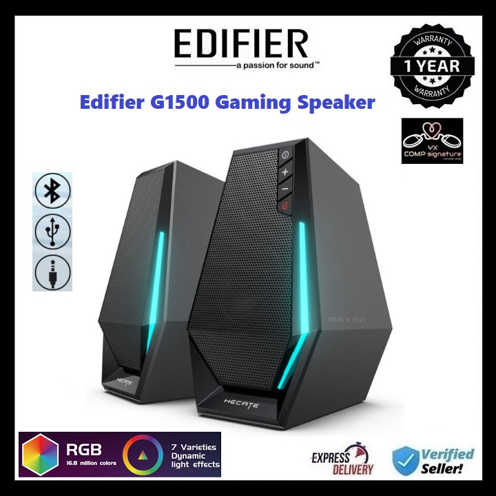 Edifier G1500 Gaming Speaker with Bluetooth/USB Audio/AUX/H Sound ...
