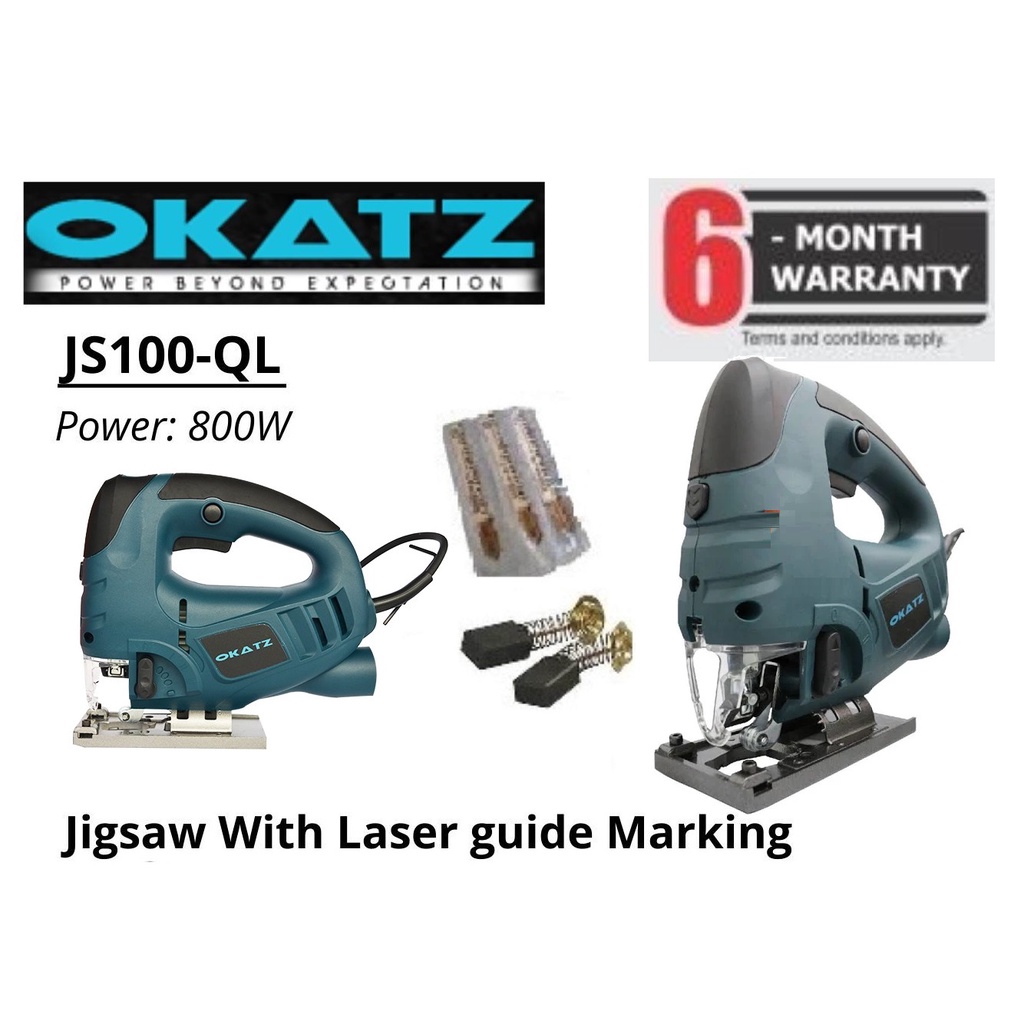 Okatz JS100-QL 800W Laser Guide Variable Speed Jigsaw | Shopee Malaysia
