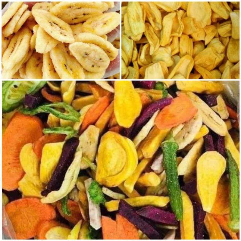 MIX VAGE & FRUITS SNACKS / KEREPEK SAYUR CAMPUR 500gr /bag | Shopee ...