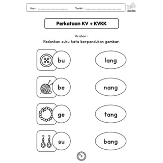[ SOFTCOPY | PDF ] LATIHAN SUKU KATA TERTUTUP KVKK LEMBARAN KERJA TADIKA PRASEKOLAH PEMULIHAN ...