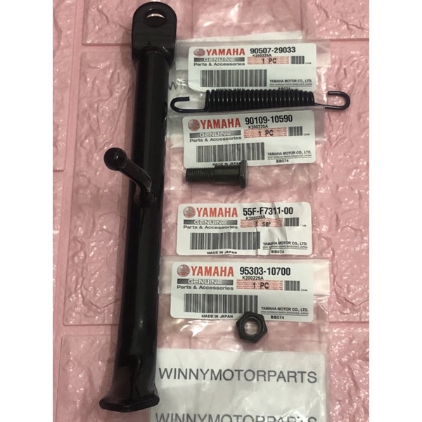YAMAHA RXZ SIDE STAND WITH SCREW NUT SPRING ORIGINAL THAI YAMAHA ...