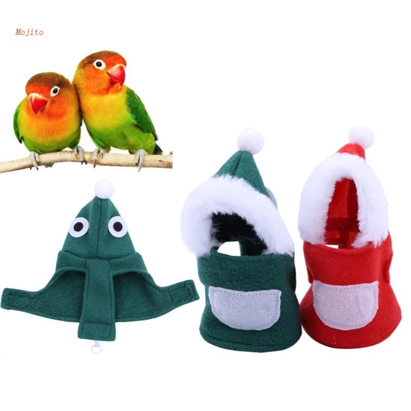 Mojito Christmas Birds Clothes Winter Warm Parrots Clothes Cute Soft ...