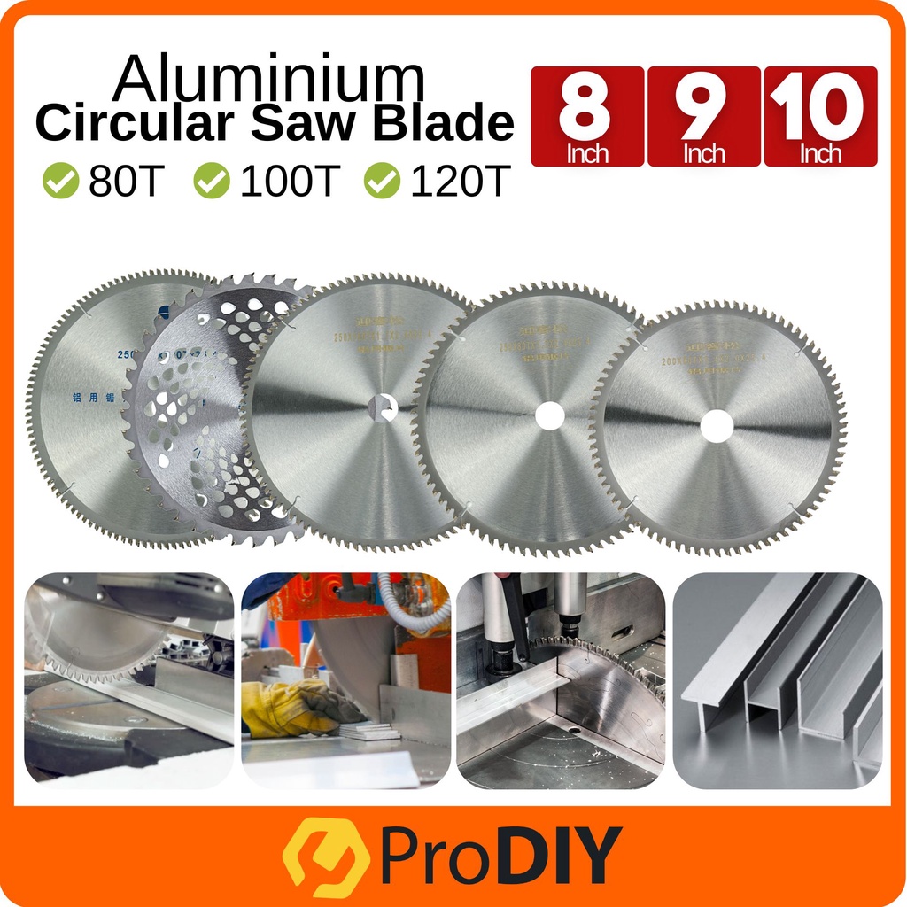 8" / 9" / 10” x 40T 80T 100T 120T Aluminium Cut Circular Saw Blade ...
