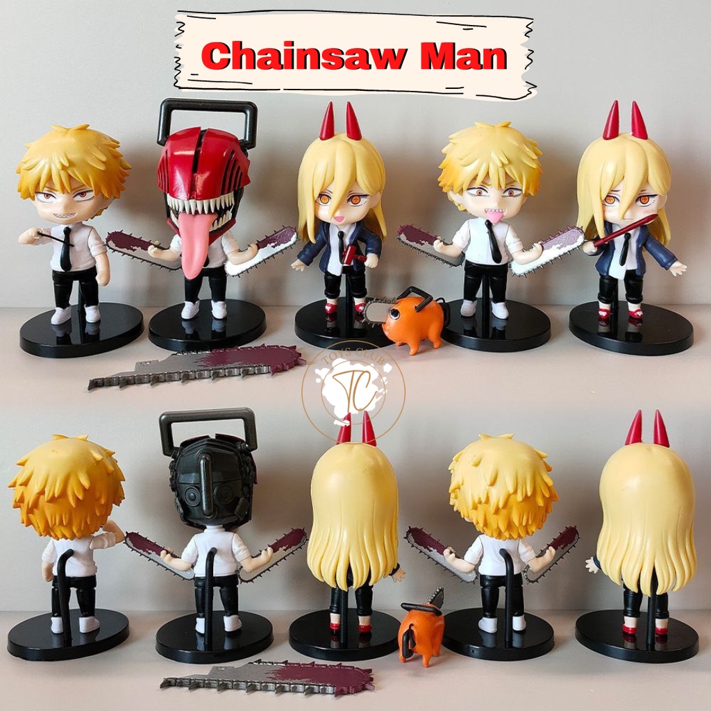 Chainsaw Man Figure (5pcs) Denji Power Makima Pochita Anime Figures ...