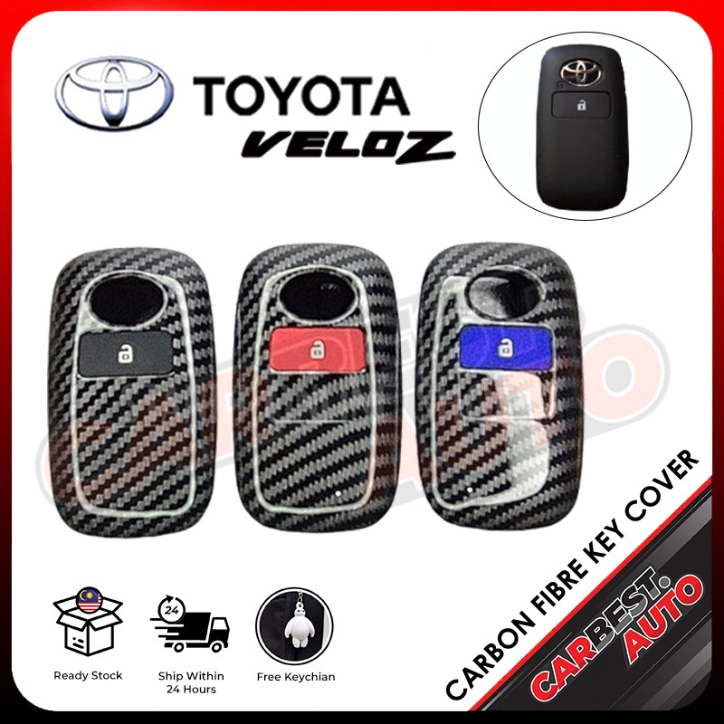 [NEW] TOYOTA VELOZ 2022 2023 Carbon Fibre Car Key Cover Sarung Kunci ...