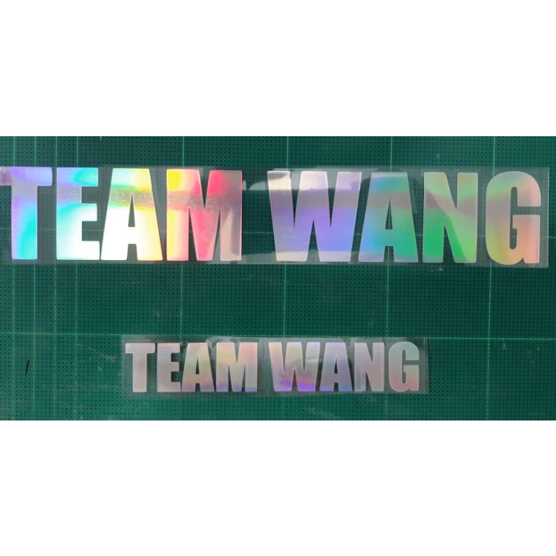 Sticker TEAM WANG Die Cut Work | Shopee Malaysia