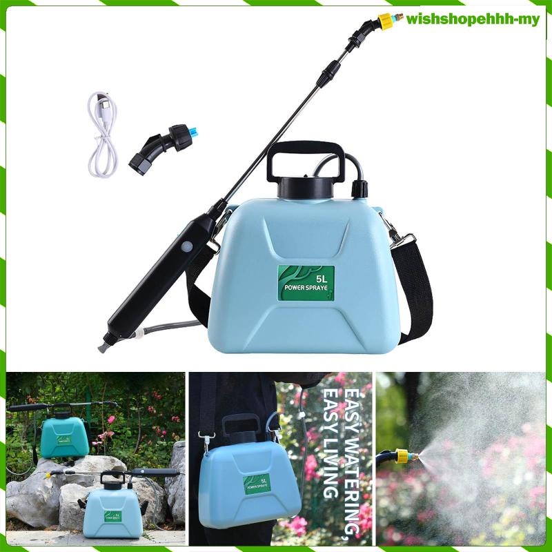 [wishshopehhh] Backpack Sprayer Plant Watering Telescope Wand USB ...