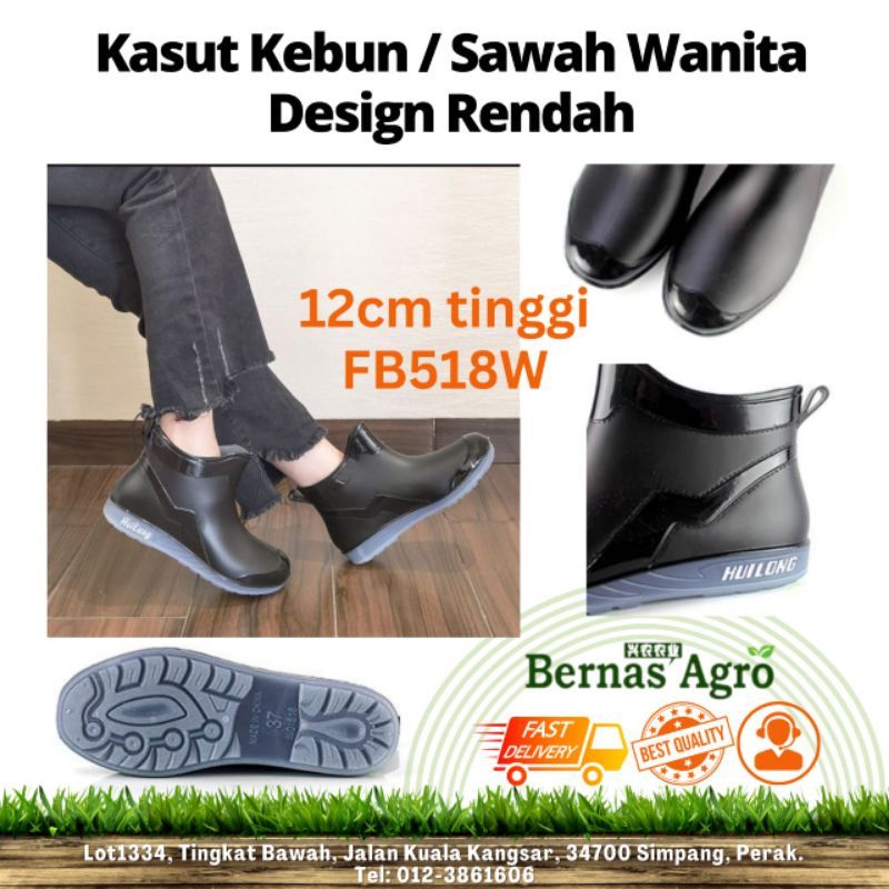 Kasut dapur Perempuan anti licin/Kasut Sawah/Kebun perempuan berkualiti ...