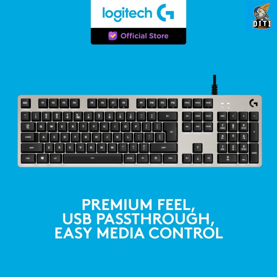 Logitech G413 Mechanical Backlit Gaming Keyboard - Silver | Shopee Malaysia