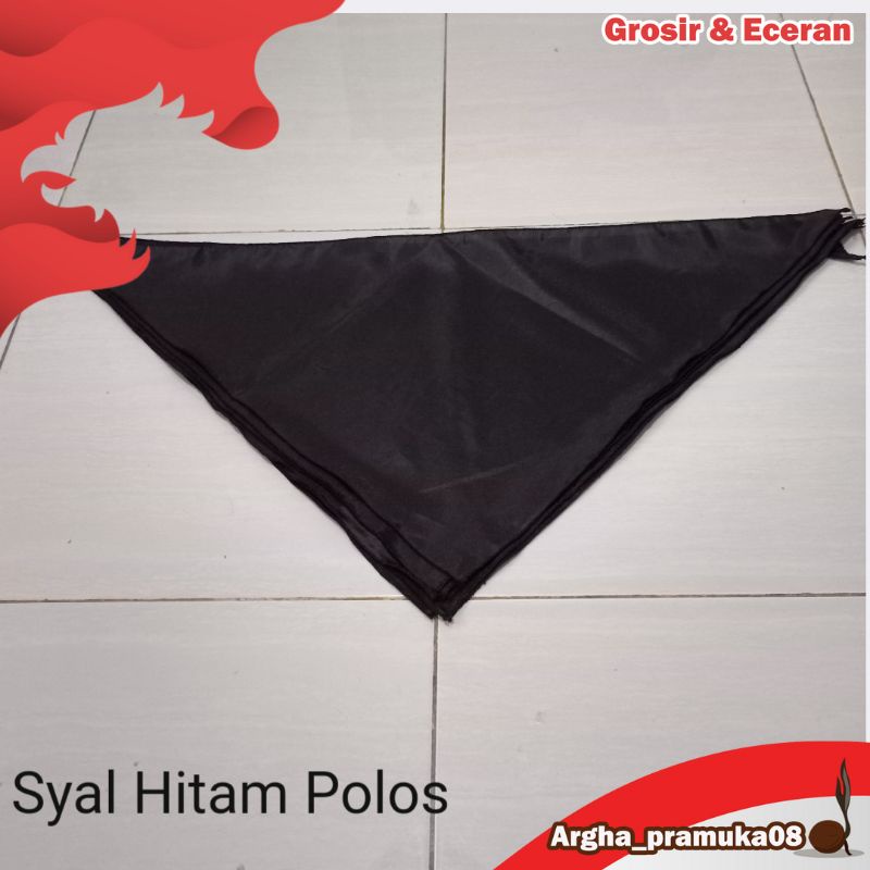 HITAM Plain Black Triangle Bandana Slayer Scarf Grain | Shopee Malaysia