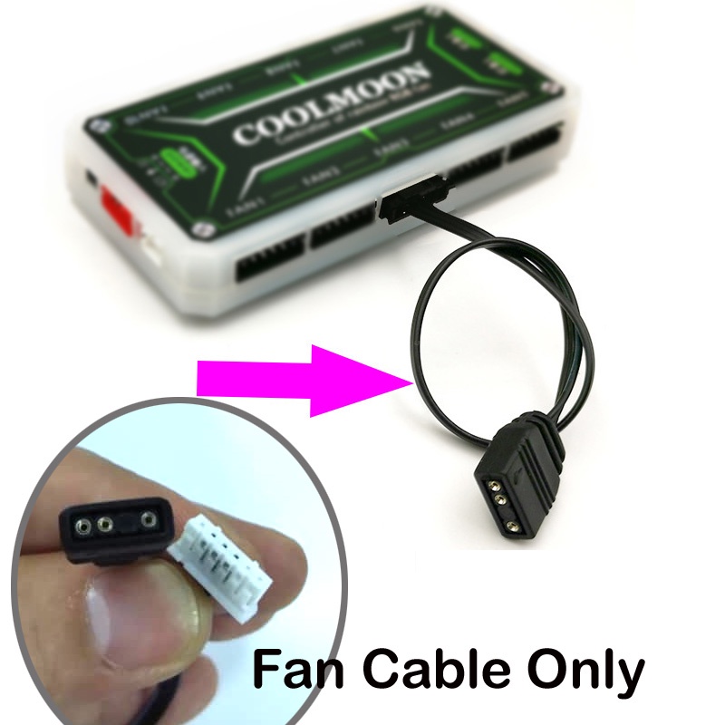 COOLMOON RGB Lighting Chassis FAN Controller with music mode and ...