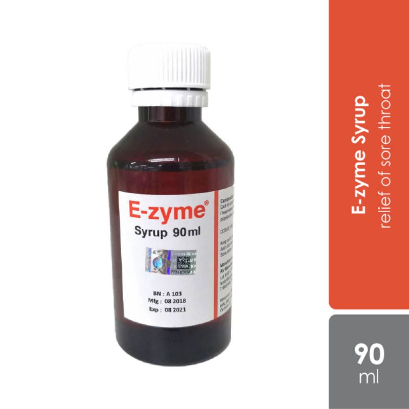 Ezyme B6 Syrup 90ml - Relief Sore Throat [EXP 07/2026] | Shopee Malaysia