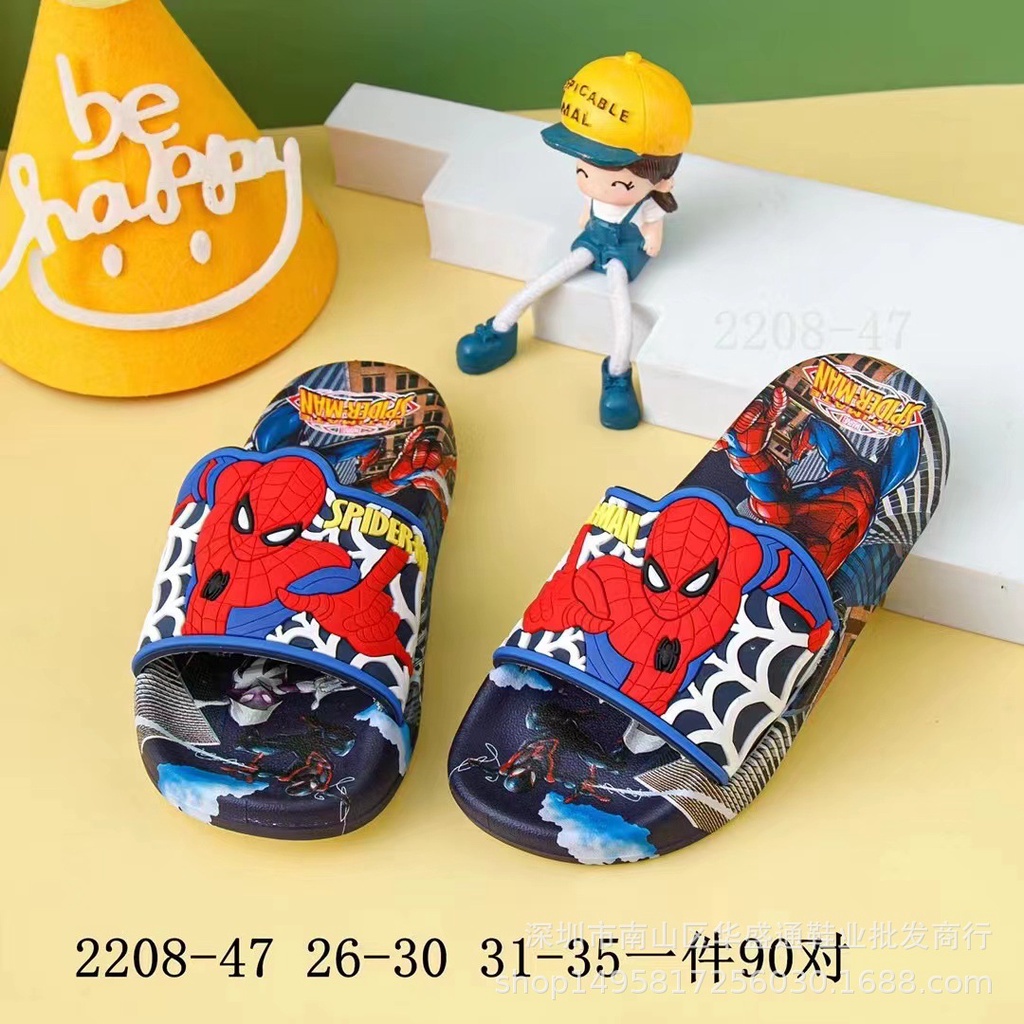 BCT-Cartoon Hero Boy Kids Shoes Slippers Sandals Selipar Kanak Lelaki ...