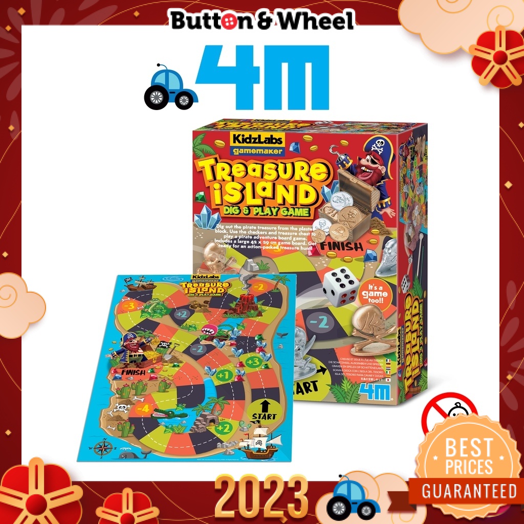 4M KidzLabs Gamemaker / Treasure Island Dig & Play Game | Shopee Malaysia