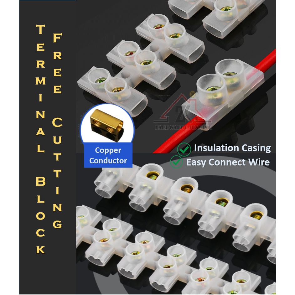 PVC WIRE CONNECTOR 5A / 10A / 15A / 20A / 30A 12WAYS TERMINAL BLOCK ...