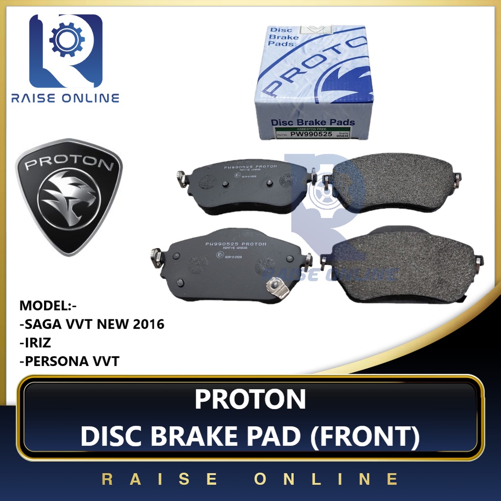 Proton Iriz,New Persona VVT SAGA NEW 2019 VVT Front Disc Brake Pads ...
