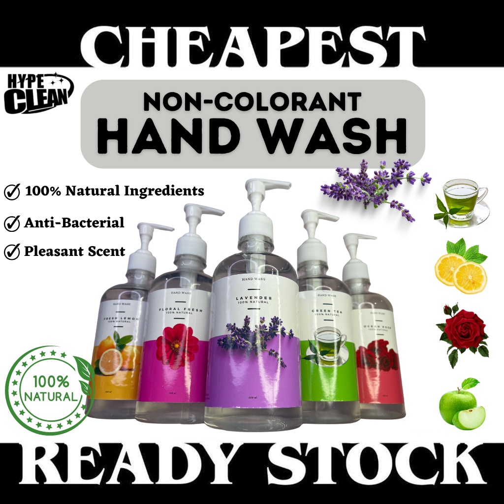 [500ML] Hand Wash Soap Liquid Non Colorant HandWash No Color Cuci ...