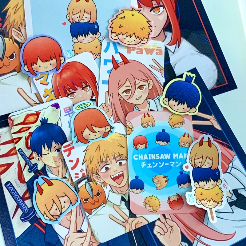 Chainsaw Man CSM anime waterproof sticker for laptop, phone, luggage ...