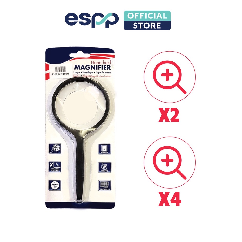 Magnifying Glass x2 And x4 Times Diameter 7.5Cm - HELIX | Shopee Malaysia