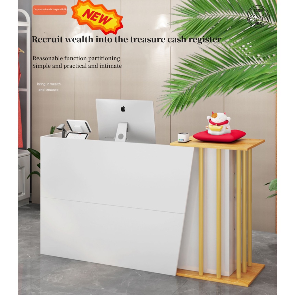 Supermarket shopping guide counter, clothing store, cash register ...