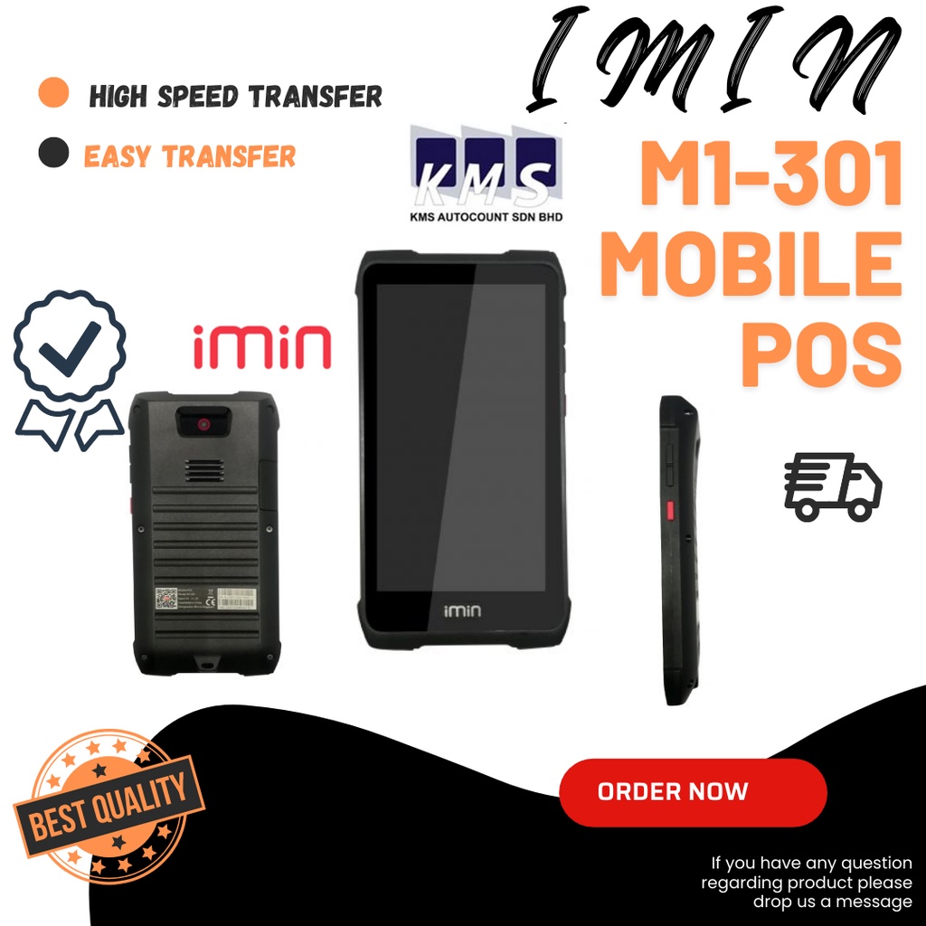 IMIN-M1 301 Android Mobile Pos System 1D & 2D Scanner | Shopee Malaysia