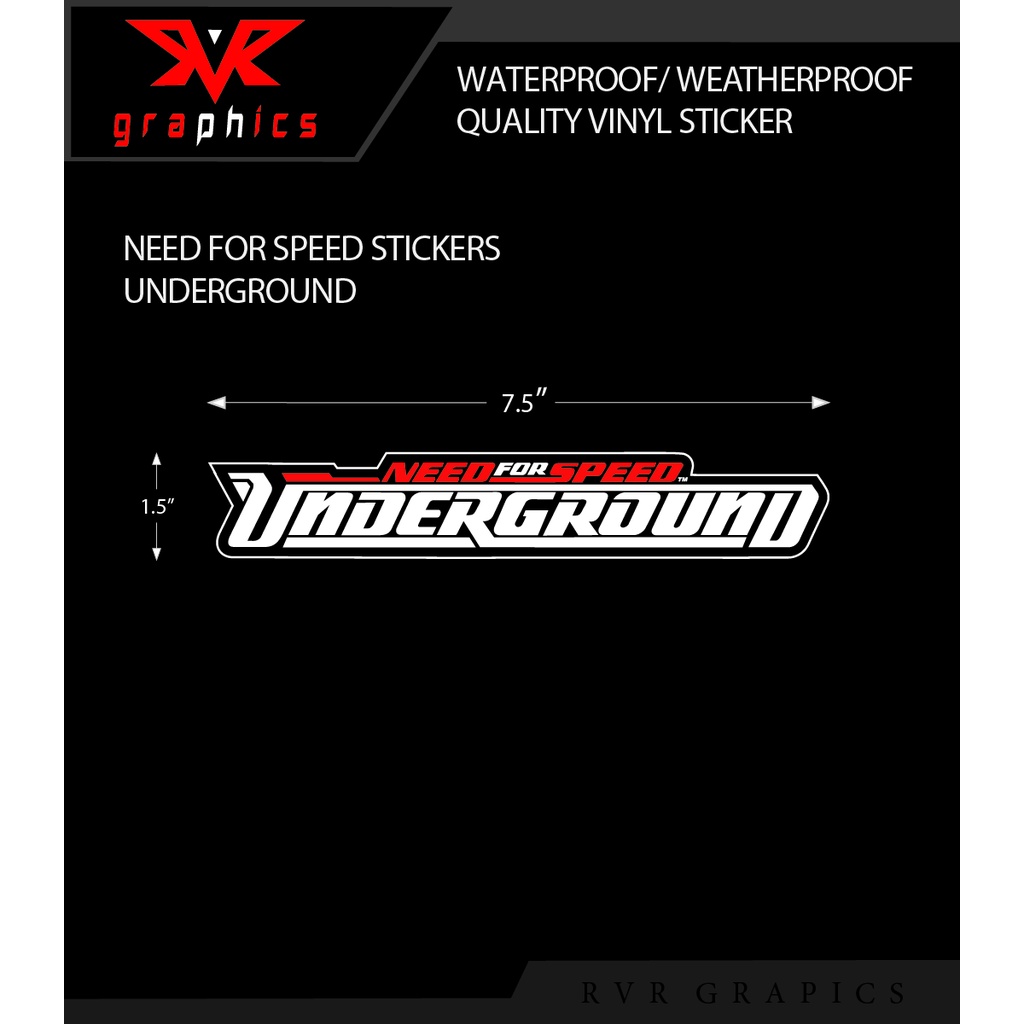 NEED FOR SPEED. (RED) Stickers for Cars, Motorcycle. (with FREE random ...