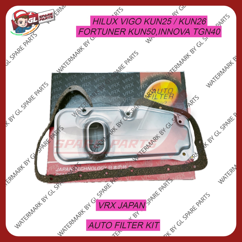 AUTO FILTER KIT (VRX JAPAN) TOYOTA VIGO KUN25 KUN26 FORTUNER KUN50 (SET ...