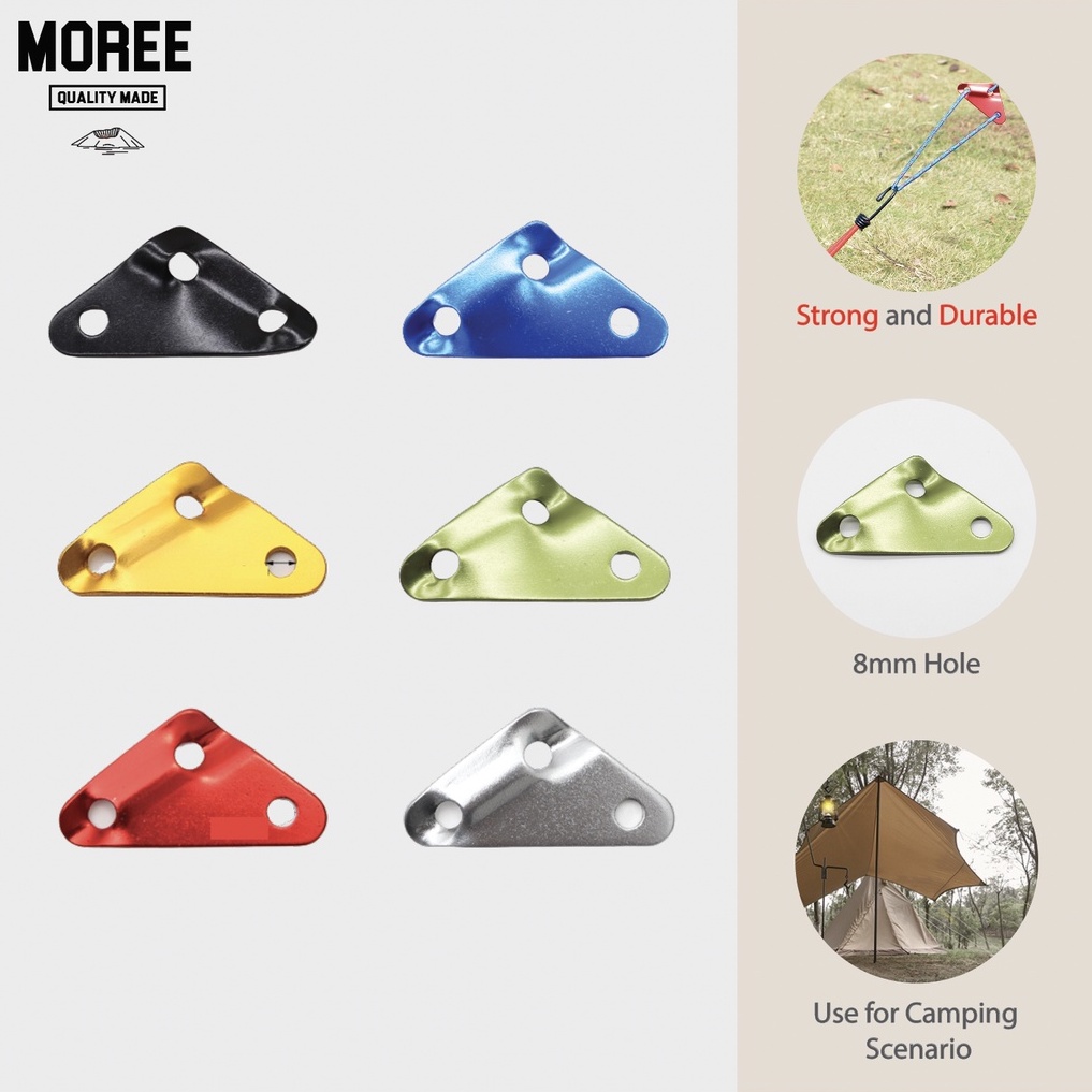 Outdoor Camping Rope Tensioner Wind Rope Triangle 8mm Hole Penegang ...