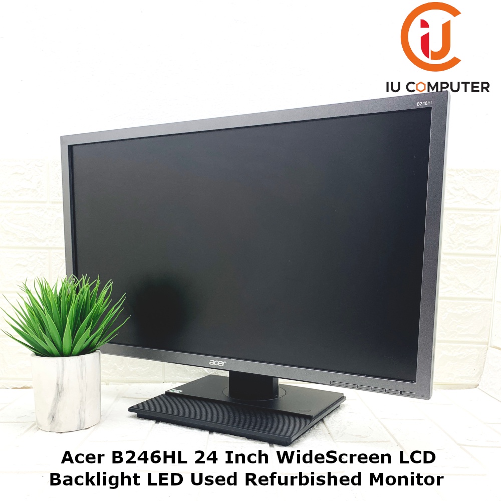 ACER B246HL 24INCH LED BACKLIT WIDESCREEN FHD USED REFURBISHED MONITOR ...