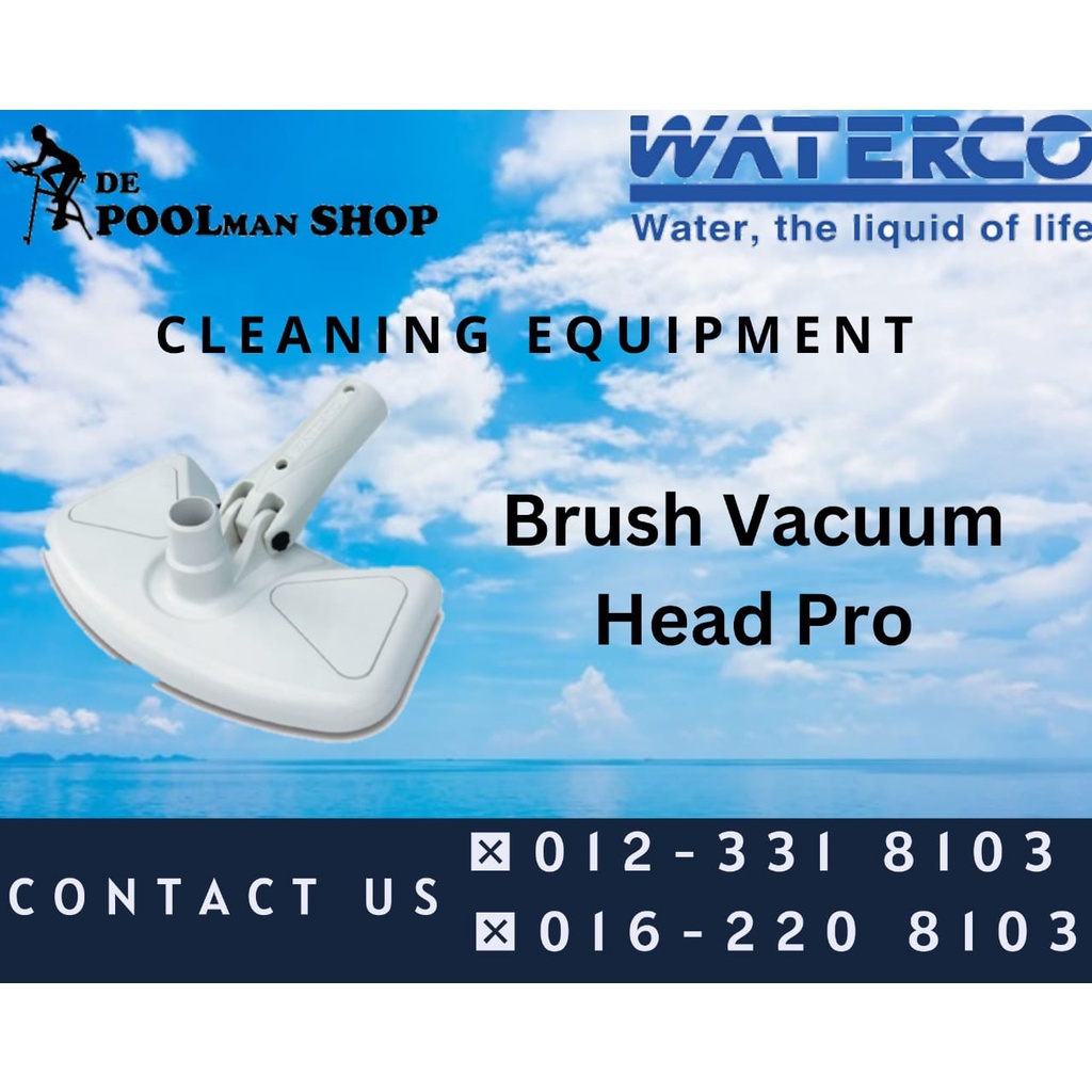 WATERCO Brush Vacuum Head Pro // Swimming Pool Cleaning Equipment ...