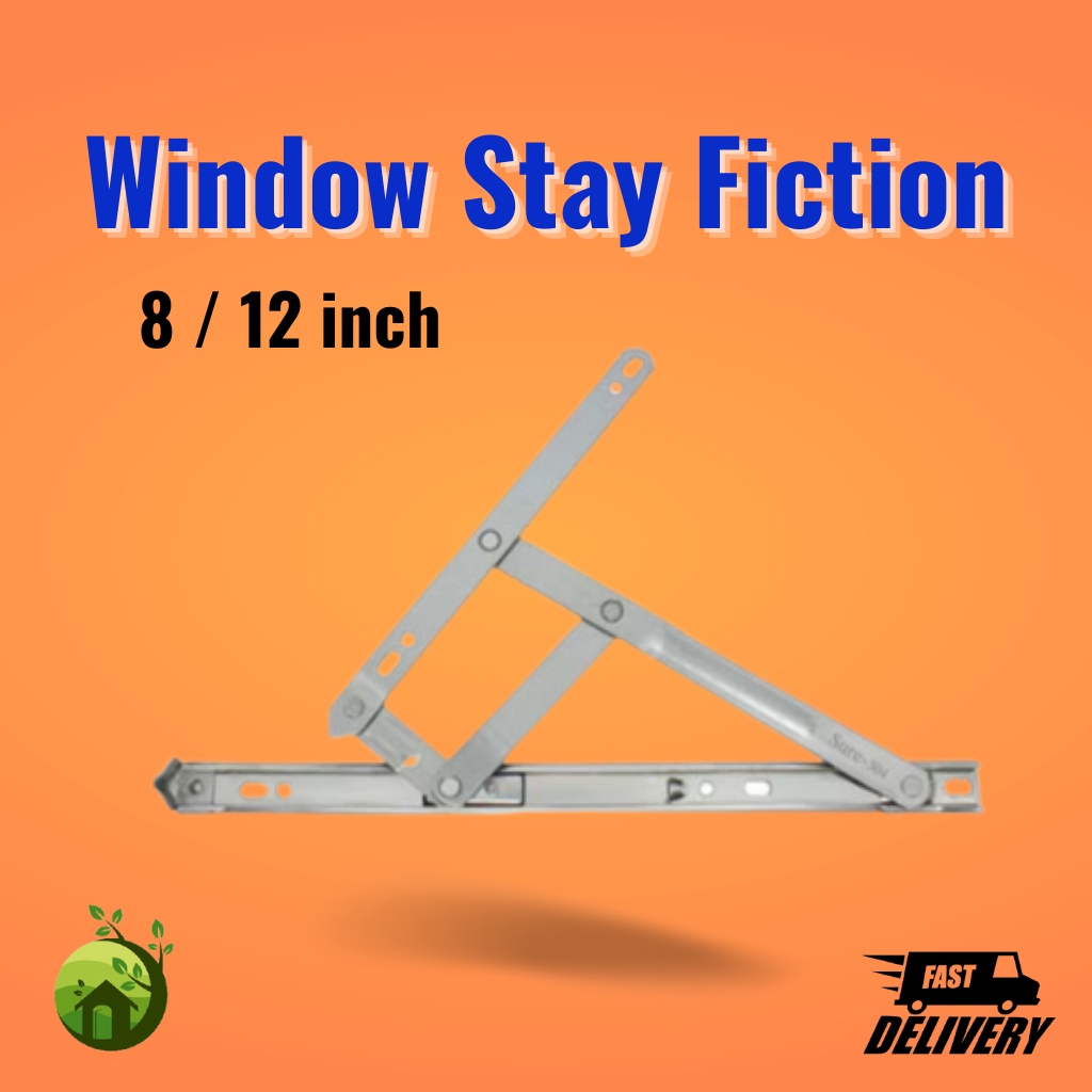 [1pair] Casement Window Friction Stay Hinge / Engsel Tingkap Aluminium ...