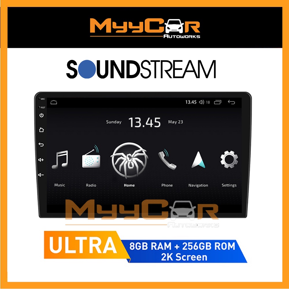 SOUNDSTREAM ANZUO ULTRA 2K QLED 360 Cam Supported, DSP, 4G SIM Android ...