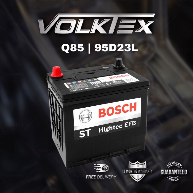 Q85 | 95D23L 115D23L BOSCH (EFB) - Stop Start Battery- MAZDA 2,3,6, CX3, CX5, i-stop, Biante ...