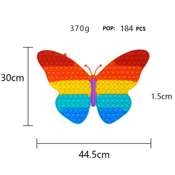 Princess Pop it Jumbo Rainbow Squishy Slime Fidget Toys Push Bubble ...