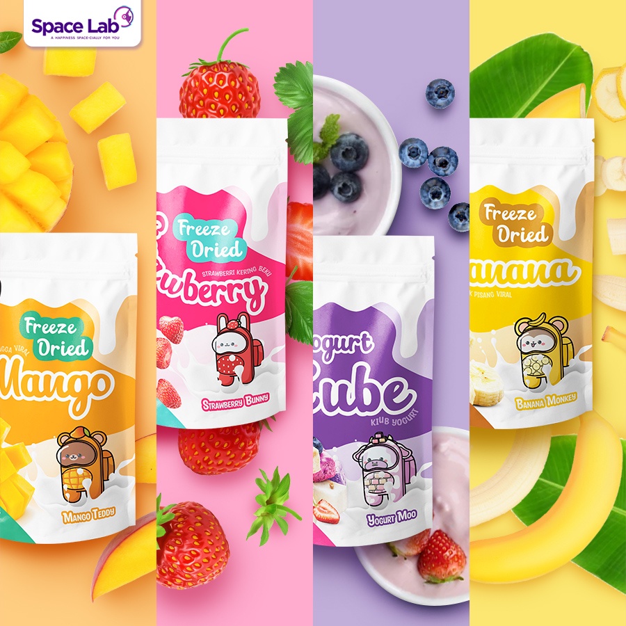 Space Lab 冻干乳酪块 Freeze Dried Yogurt Cube - 26g | Shopee Malaysia