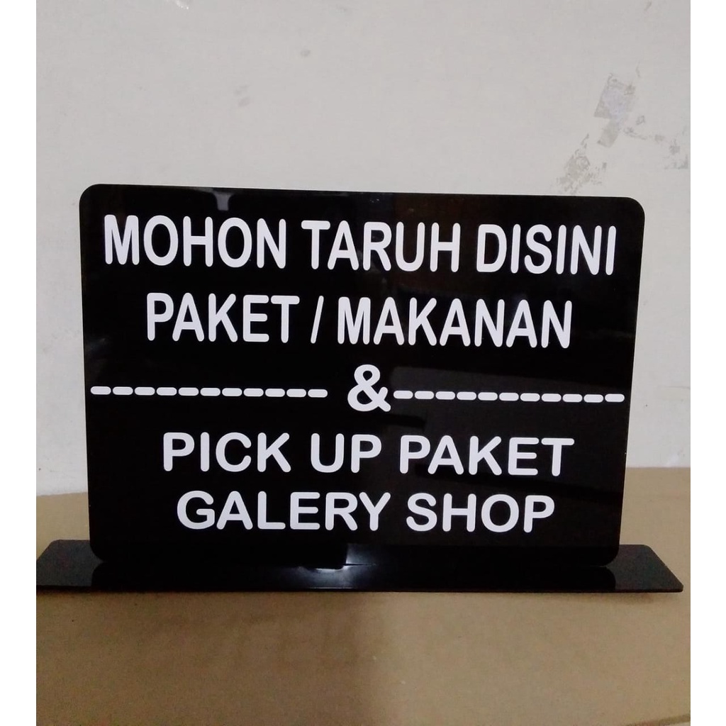 Custom Acrylic Table Stand Sign | Shopee Malaysia