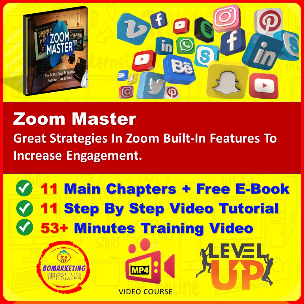 【𝗩𝗶𝗱𝗲𝗼 𝗖𝗼𝘂𝗿𝘀𝗲】 𝗭𝗼𝗼𝗺 𝗠𝗮𝘀𝘁𝗲𝗿 | Shopee Malaysia