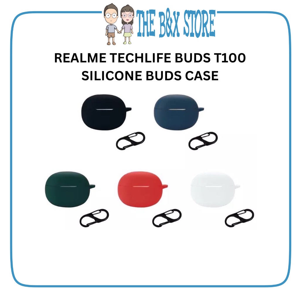 REALME Techlife Buds T100 Soft Silicone Case Earphone soft cover Casing ...