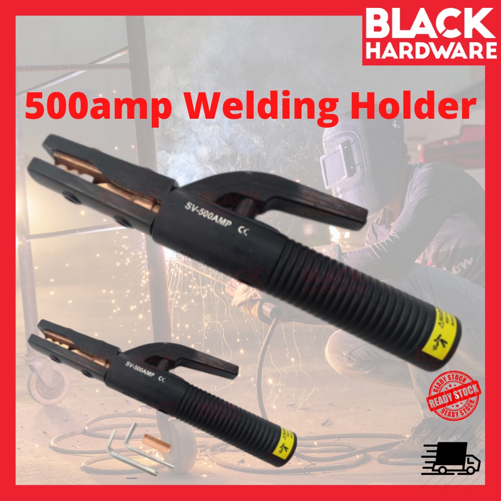 Black Hardware 500amp Welding Electrode rod Holder Clamp Welder ...