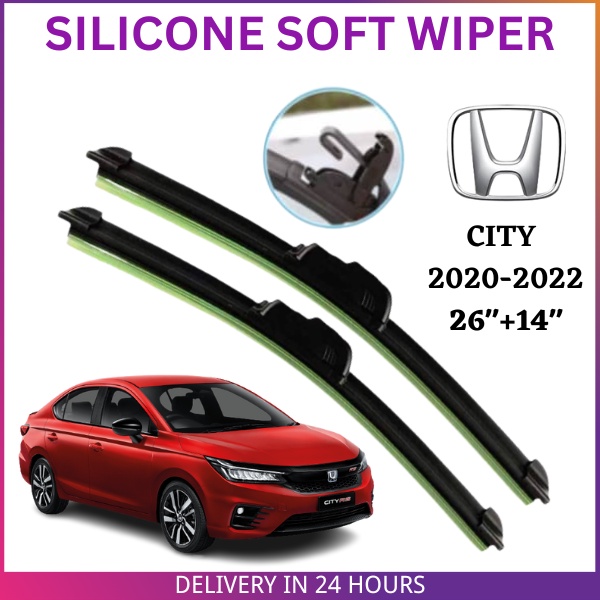 Honda CITY (GN2) 2020 2021 2022 SILICONE SOFT WIPER (2PCS/SET) | Shopee ...