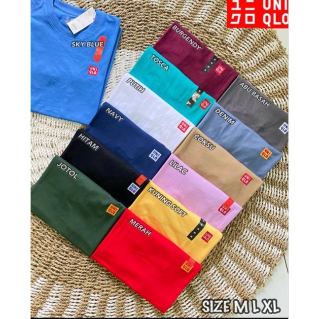 Uniqlo Embroidered T-shirt (Unisex) | Shopee Malaysia