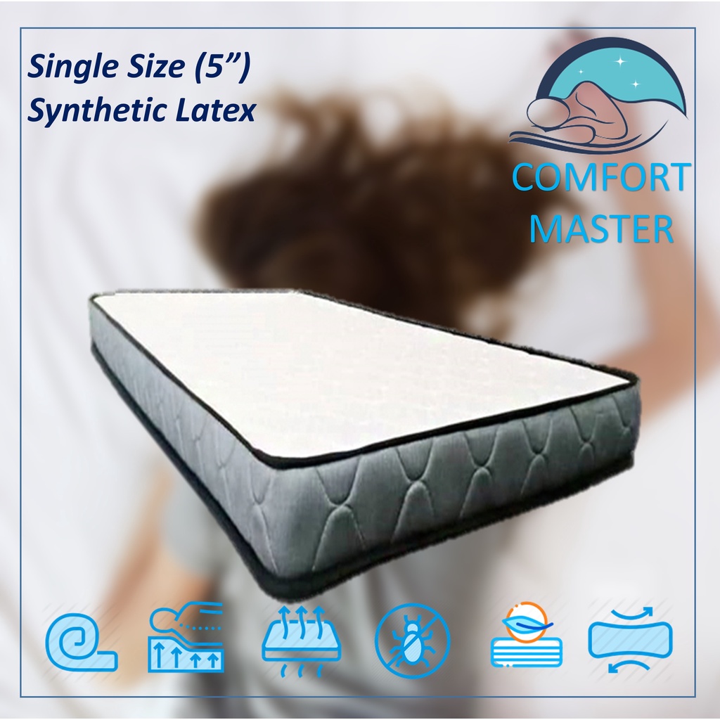 【FREE SHIPPING 】Comfort Master High Density Synthetic Latex Single ...